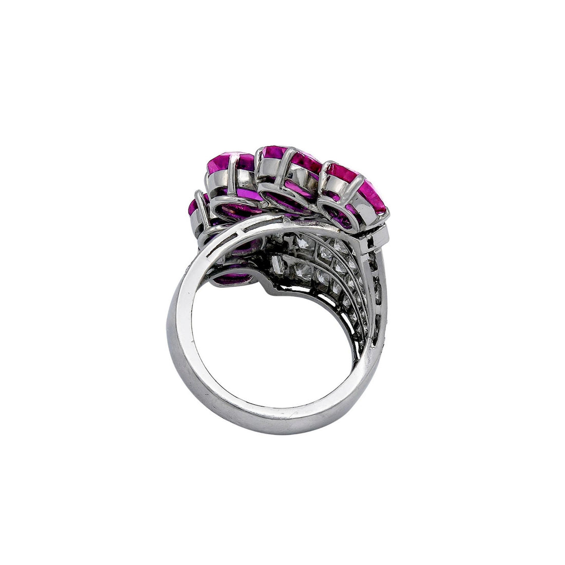 Paul Flato Jewelry Pink Sapphire Fan Ring – Pamela Lipkin Collection